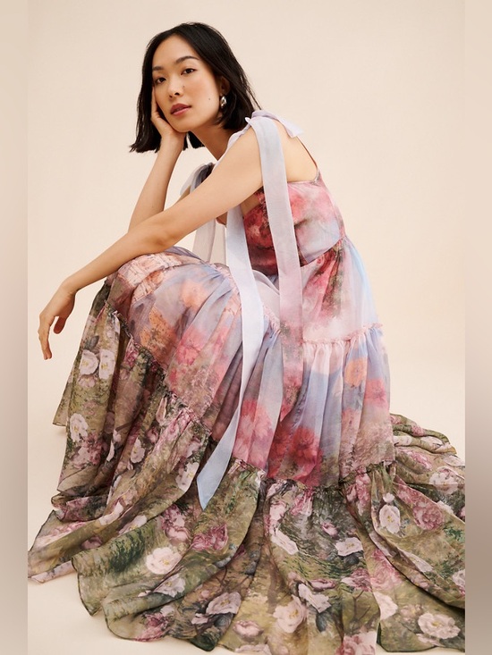 Dresses | Geisha Design Isabella Tiered Squareneck Aline Mididress ...